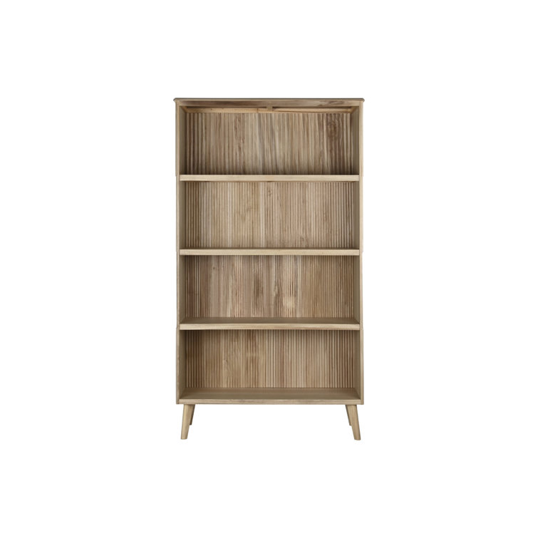 Ebern Designs Jagdev 180Cm H x 100Cm W Solid Wood Standard Bookcase | Wayfair.co.uk